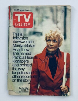 TV Guide Magazine June 8 1974 #1106 Marilyn Baker Iowa Ed. No Label | eBay