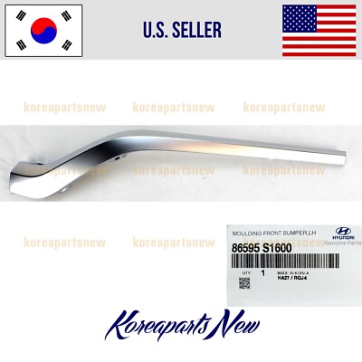 FRONT Bumper LOWER Molding Left 86595S1600 ⭐OEM⭐ Hyundai Santa Fe 2021 ...