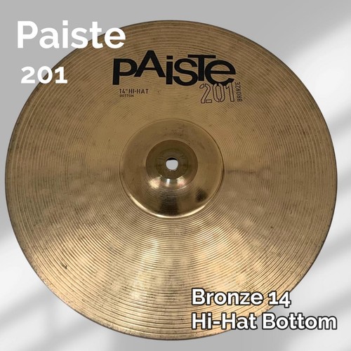 PAiSTe 201 Bronze 14" Hi-Hat Bottom | eBay