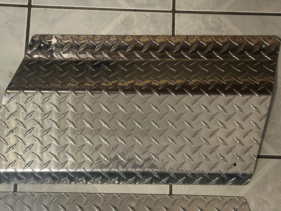 Kenworth T600B Front Kick Panels Aluminum die cut design Pair Set ...