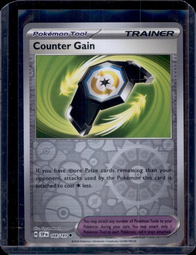 Counter Gain SV08: Surging Sparks Pokémon 169/191 Reverse Holo NM+ | eBay