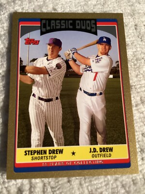 2006 Topps Update Classic Duos Gold /2006 JD Drew Stephen Drew #UH329 ...