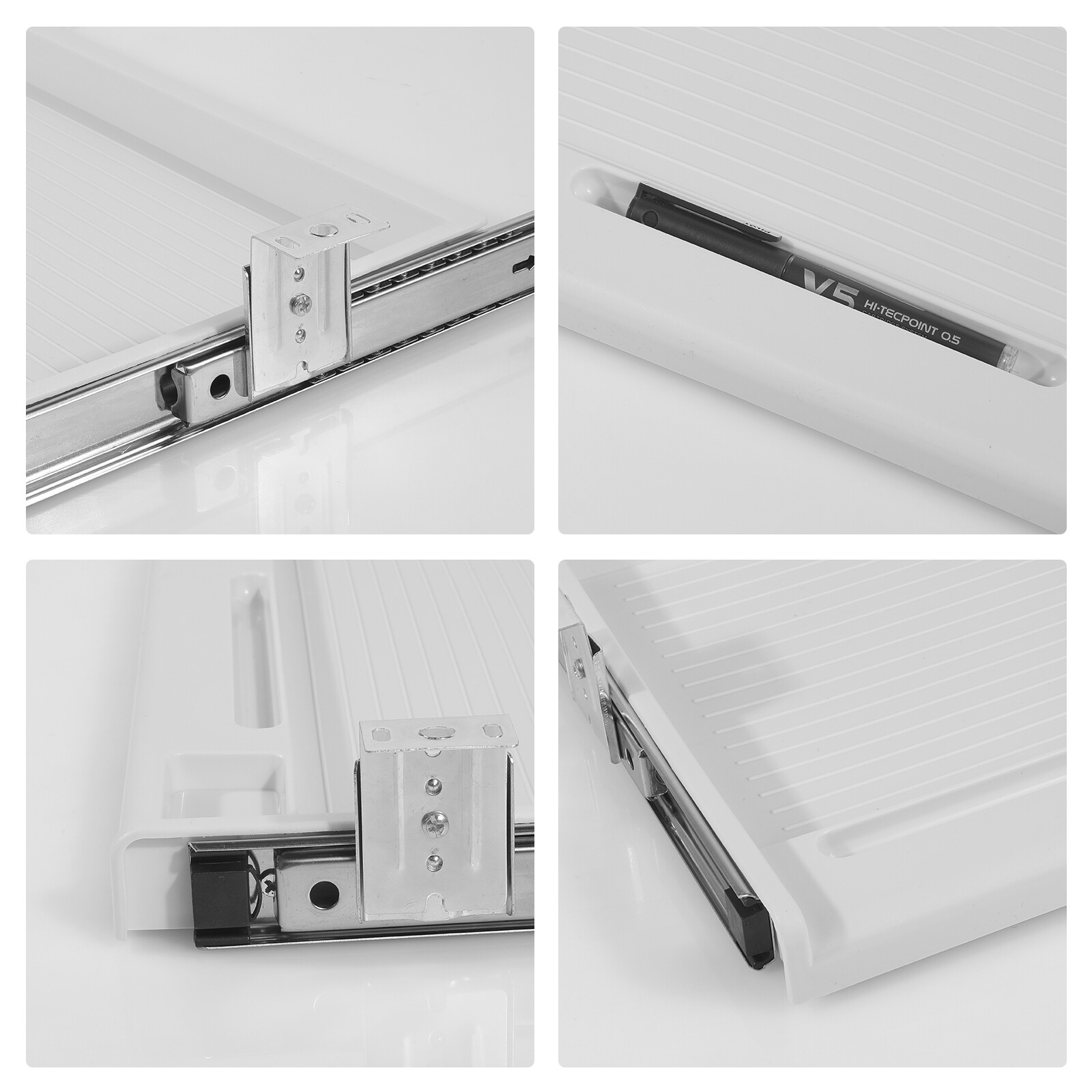 Undermount Sliding Keyboard Drawer Pull Out Keyboard Tray w/ Silent ...