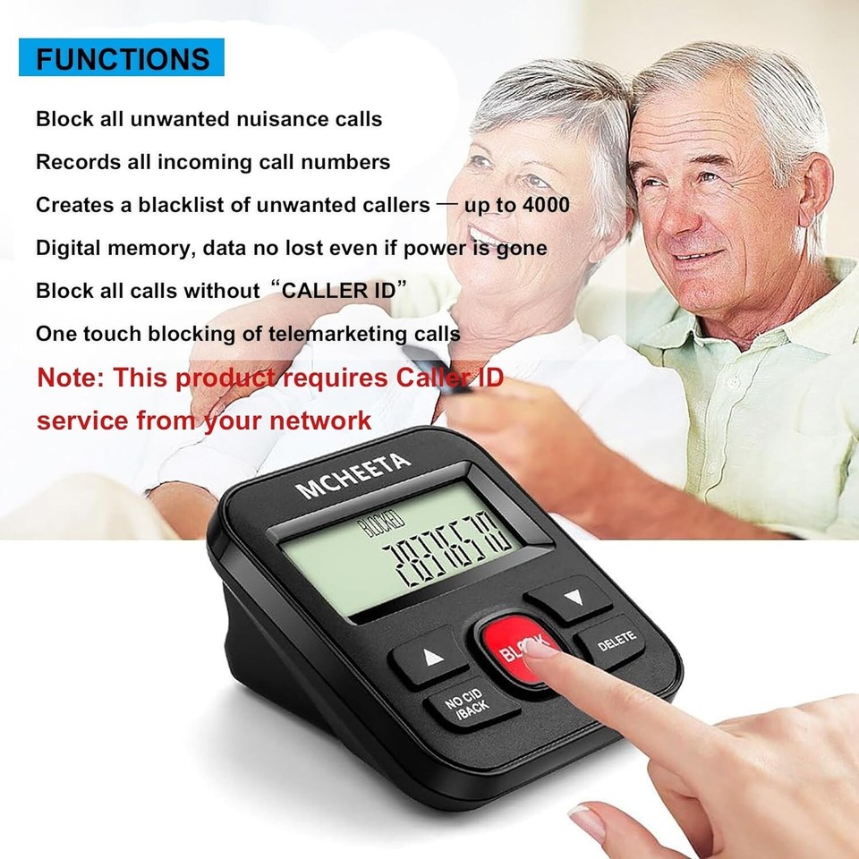 Call Blocker for landline Phones, Caller id Box Landline Device with ...