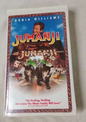 Tri Star Jumanji VHS 1996 Robin Williams Bonnie Hunt Kirsten Dunst ...
