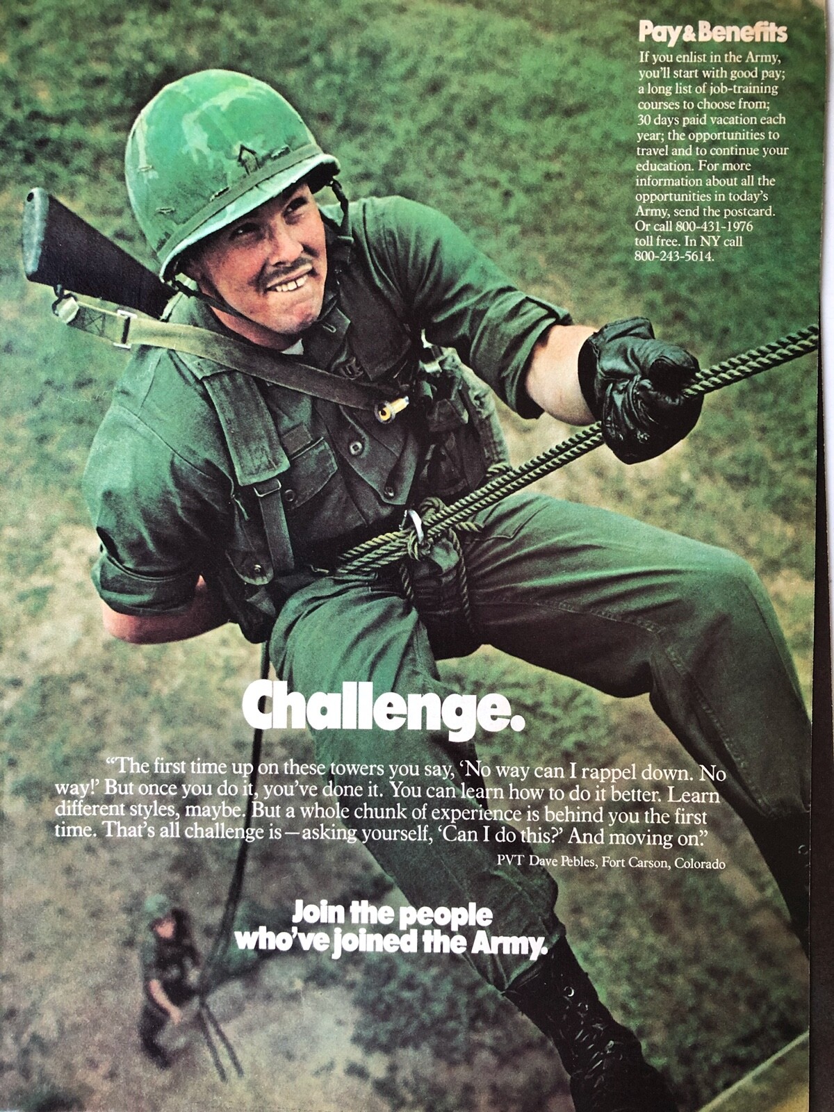 Vintage 1976 US Army recruiting original color ad | eBay