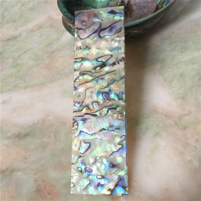 Natural Green/Blue Inlay Material Abalone Shell Blanks DIY Size 5.5 x 1 ...