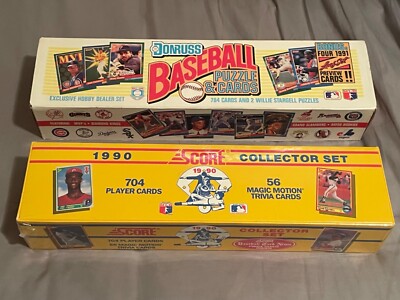 Lot of 2 1990 Score Baseball Card Collector Set Factory Sealed +1991 ...