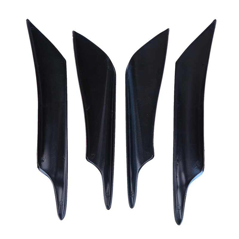 4X ABS Universal Car Front Bumper Lip Splitter Fins Body Spoiler ...