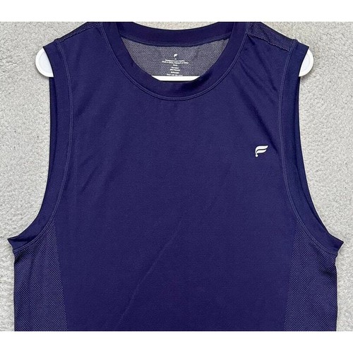 Fabletics Shirt Adult Medium Navy Blue Nylon Blend Logo Tank Top ...