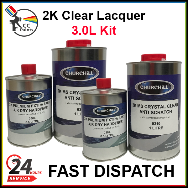 2K Crystal Clear Anti Scratch Clearcoat 3.0L Lacquer Kit (FAST DISPATCH ...