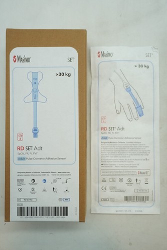 Masimo 4000 Adult Pulse Oximeter Adhesive Sensor Box/20 Sensors EXP 01/ ...