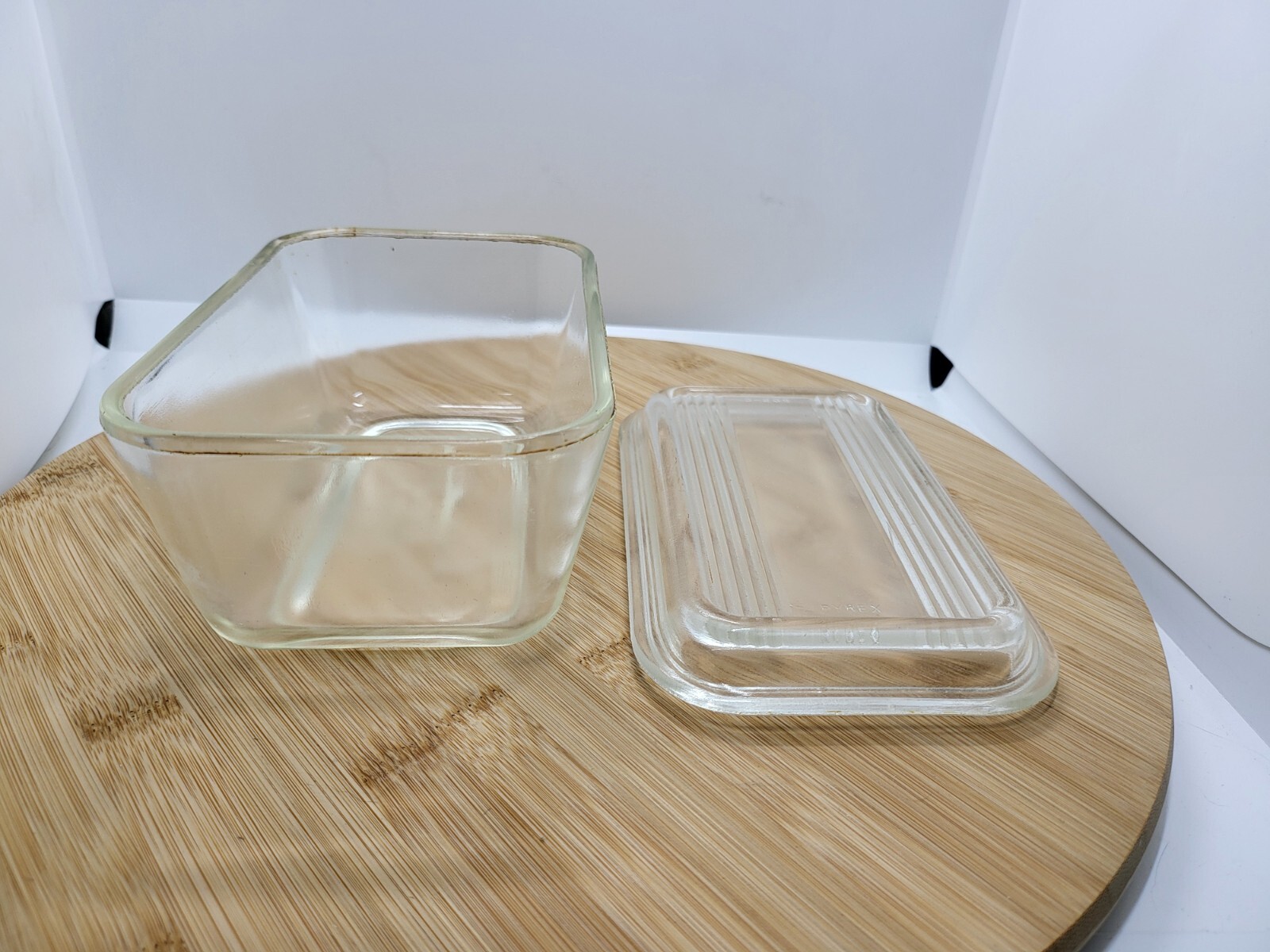 Pyrex #502-B Vintage Refrigerator Dish with 502-C Ribbed Glass Lid ...
