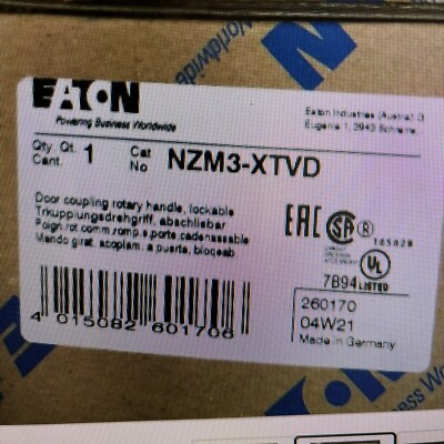 NEW Eaton Moeller NZM3-XTVD Handle Circuit Breaker | eBay