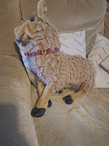 Folktails Folkmanis Llama Camel Sheep Hand Puppet Large Leather Hooves ...