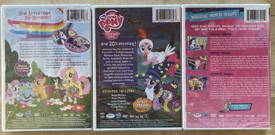 My Little Pony New Dvd Lot Of 3 Spring Into Friendship Is Magic ...