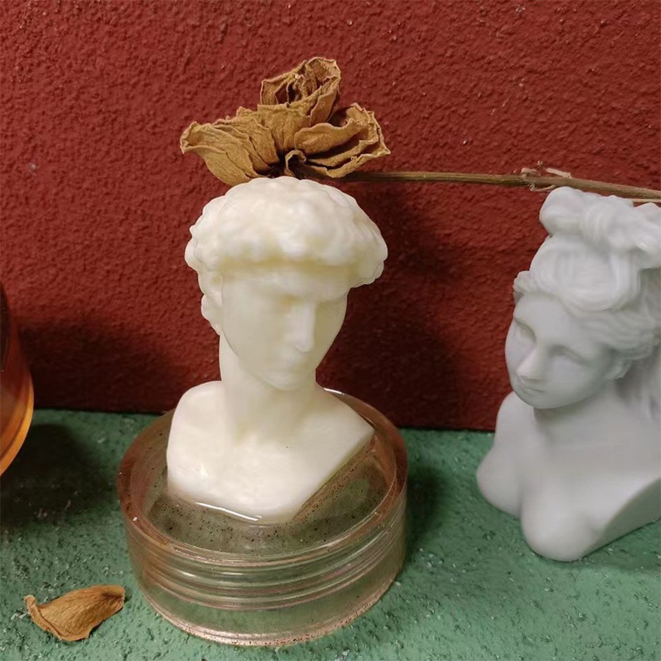 Candle Mold Silicone Mold DIY European Character Plaster Portrait ...