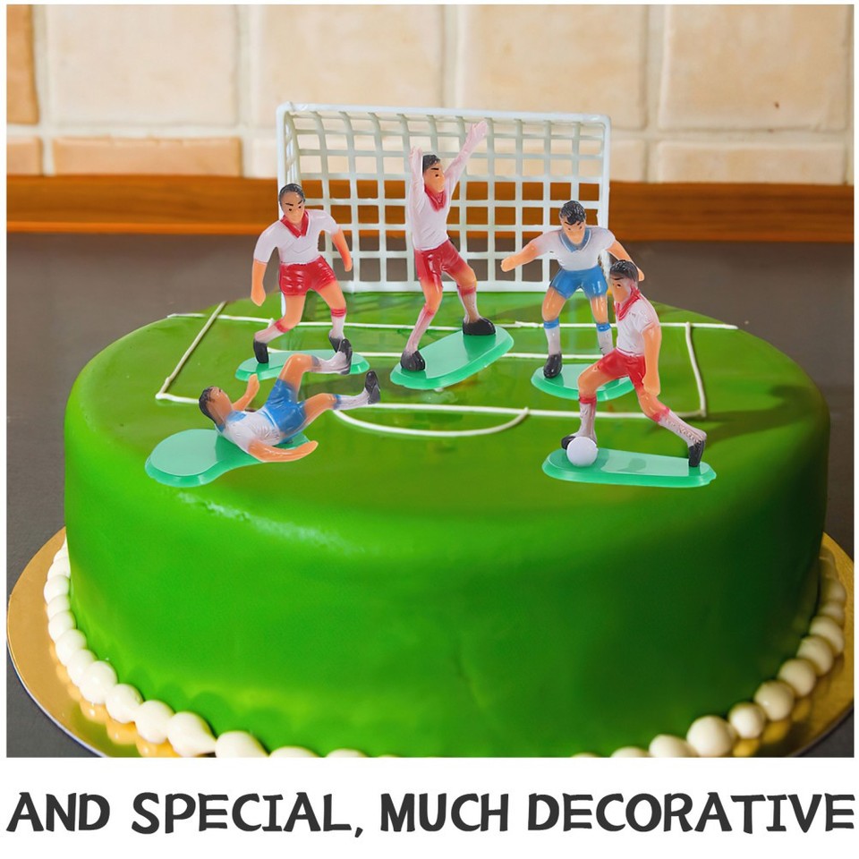 1 Set Cake Decor Soccer Cake Decoration Soccer Themed Landscape Decors ...