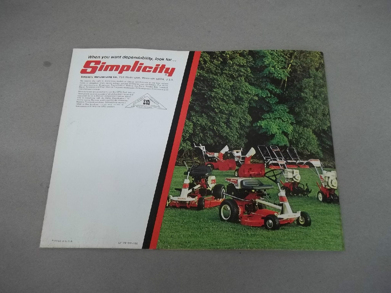 Simplicity 7016,7013,7010,6010,6008,4108,3008,3005, 9020 Sales Brochure ...