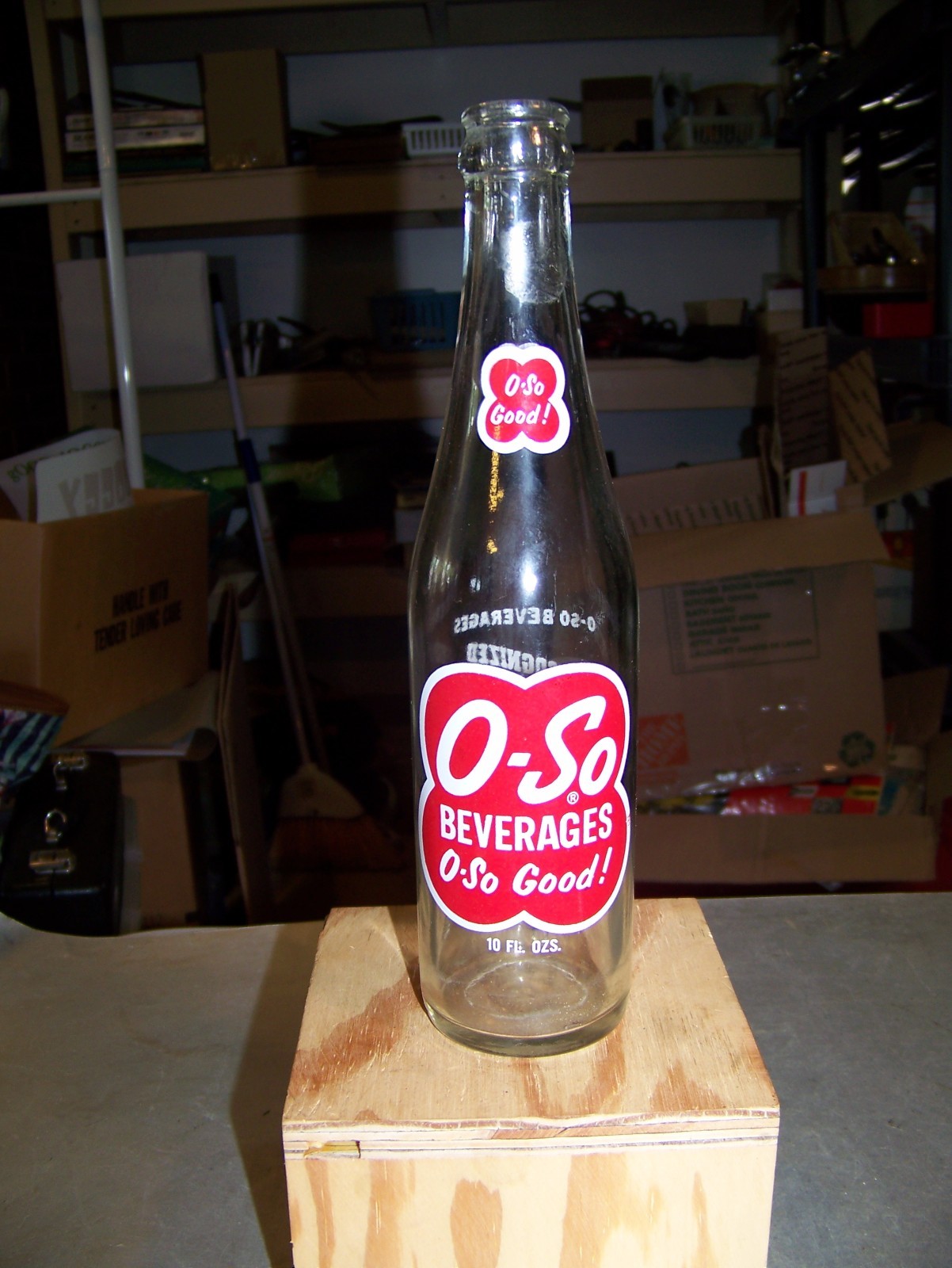 Vintage O-So Beverages 8oz. Soda Bottle, 1954 | eBay