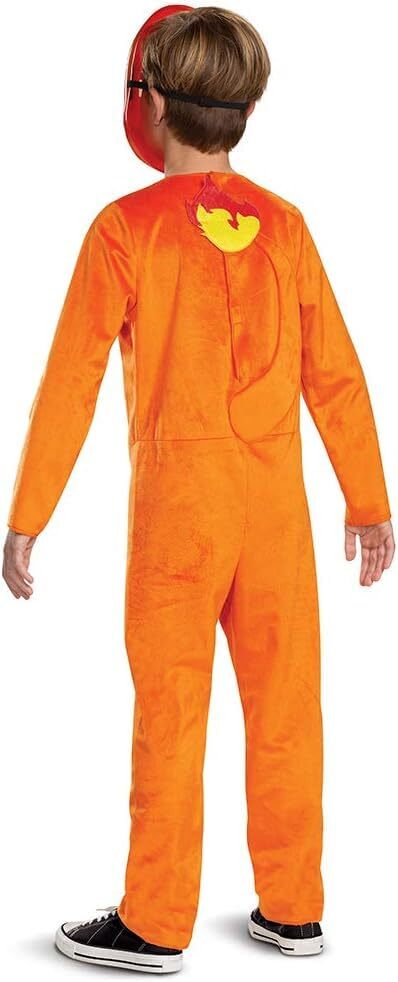 Child Charmander Costume Jumpsuit and Mask Authentic Pokemon Outfit | eBay