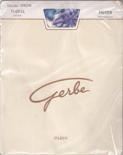 Collant GERBE GERCLUB FLORAL 20 deniers Multicolore. Taille M. Tights ...