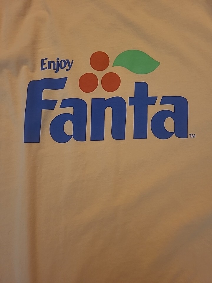 H&M Coca-Cola "Enjoy Fanta" Vintage Logo, T Shirt Size Medium Yellow | eBay