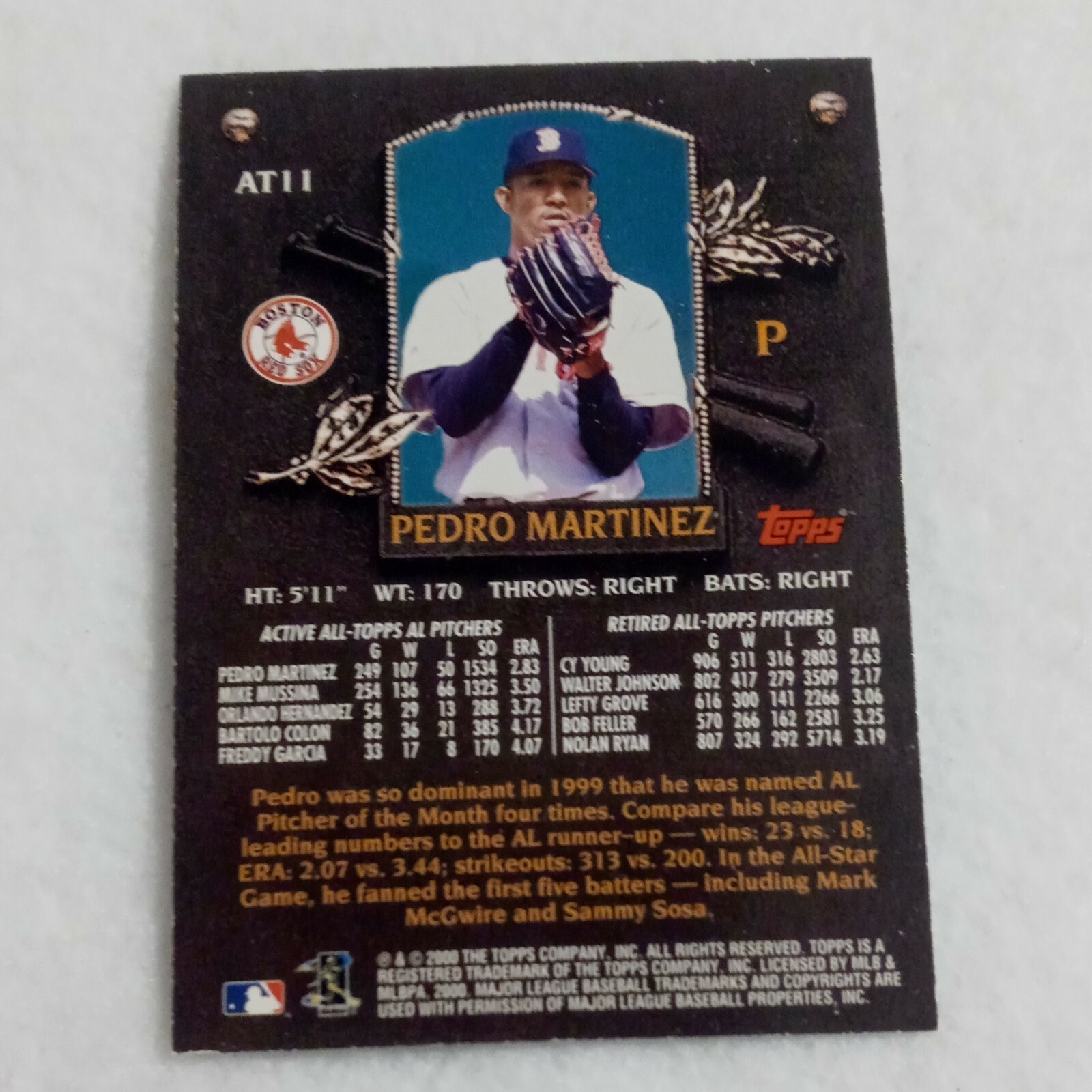 2000 Topps - All-Topps NL/AL Team #AT11 Pedro Martinez for sale online ...