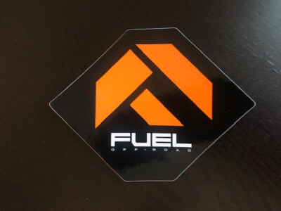 FUEL OFFROAD WHEELS RACING ORANGE Sticker 5X4 Outlander UTV Overland ...