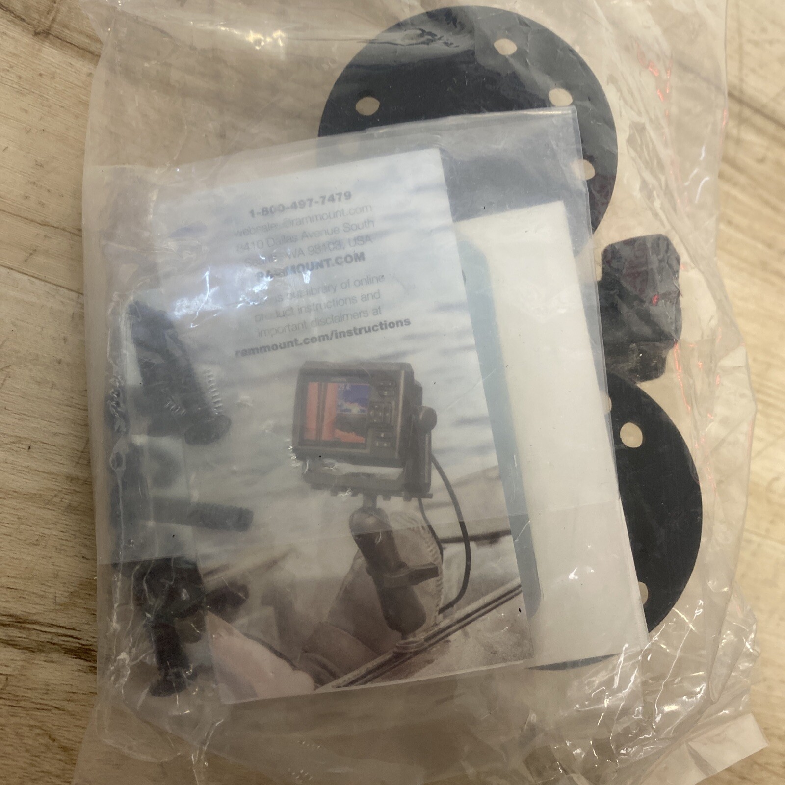 RAM+Mounts+RAM-B-101U-225B+Double+Ball+Mount+-+Black for sale online | eBay