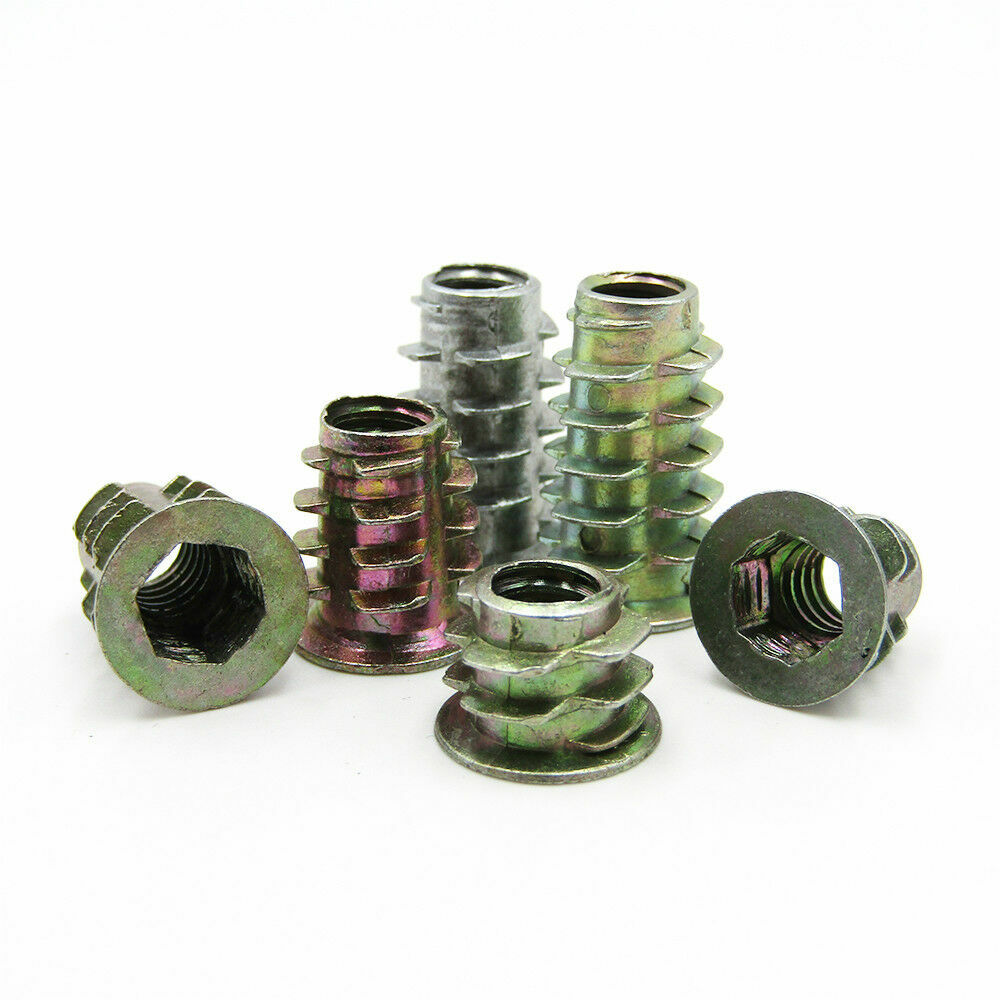 M4 M5 M6 M8 M10 Zinc Alloy Furniture Screws Embedded Nut Hex Thread ...