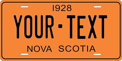 Nova Scotia 1928 License Plate Personalized Custom Car Bike Motorcycle ...