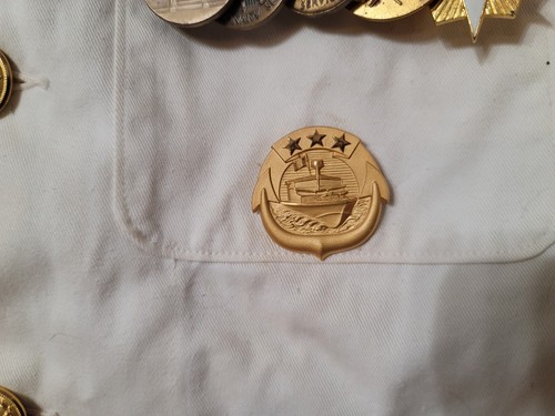 Vintage Original Vietnam War Era CWO Dress Whites Uniform! W/ Hat And ...