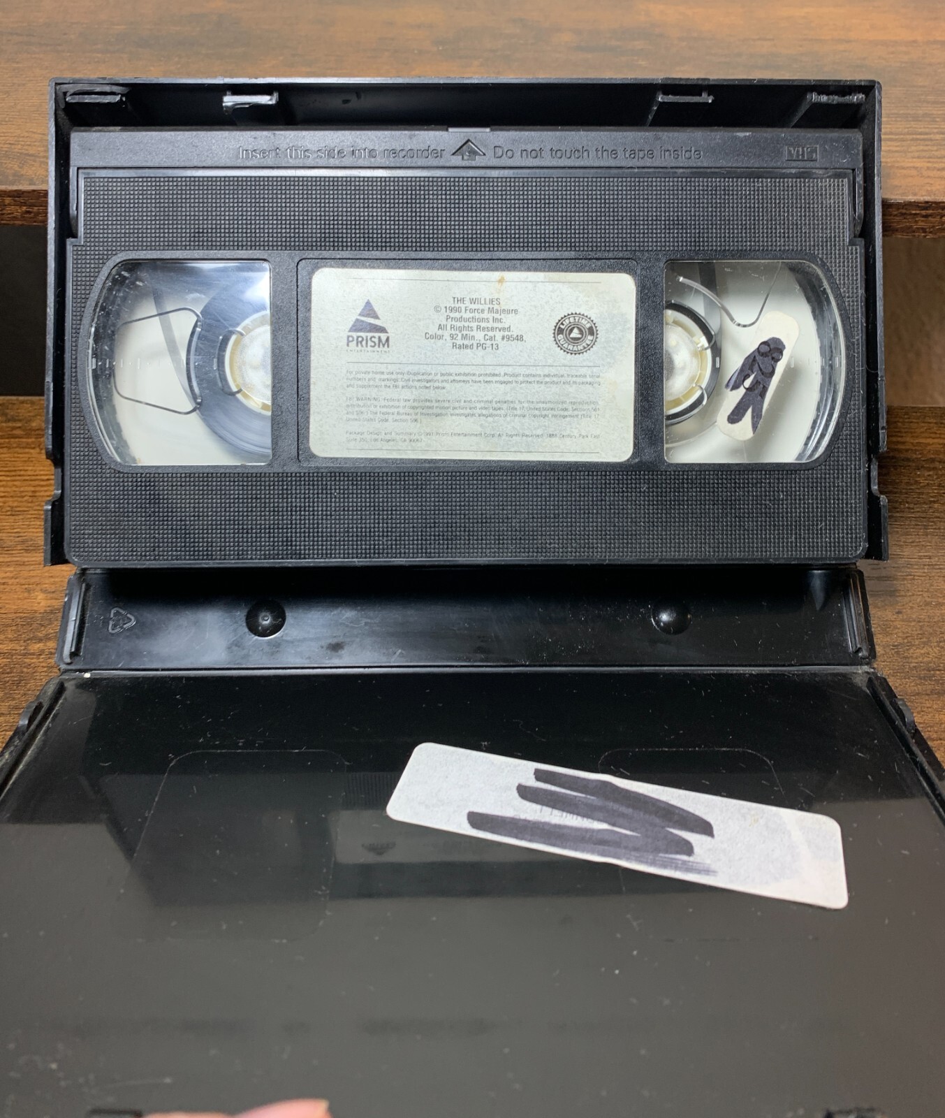 VTG 1990 THE WILLIES Prism Paramount VHS Hard Clamshell Case Horror ...