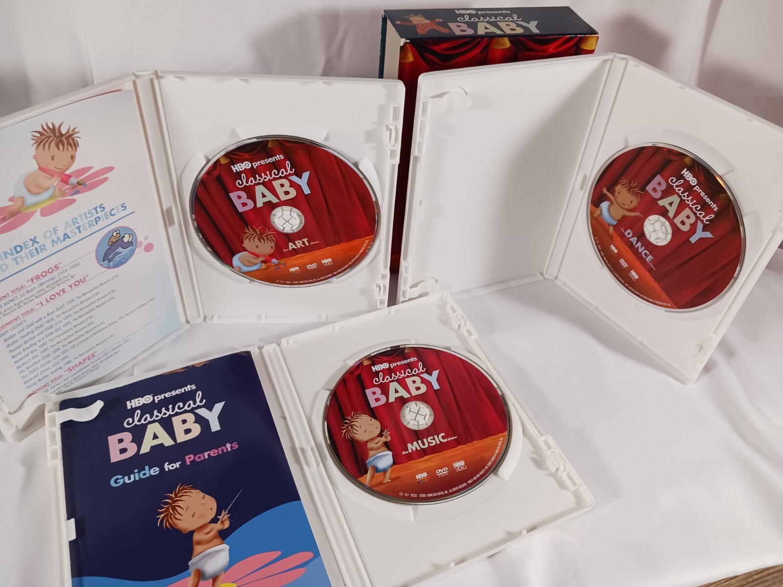 HBO's "Classical Baby" 3 DVDs. 2005. Soothing compilation of Music, Art ...
