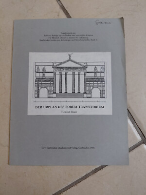 DER URPLAN DES FORUM TRANSITORIUM Raro Archeologia CS | eBay