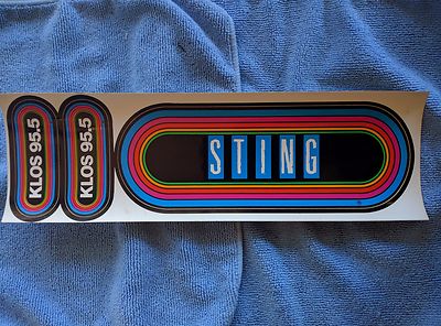 STING Original KLOS 95.5 Vintage 80's Rainbow Bumper Sticker | eBay