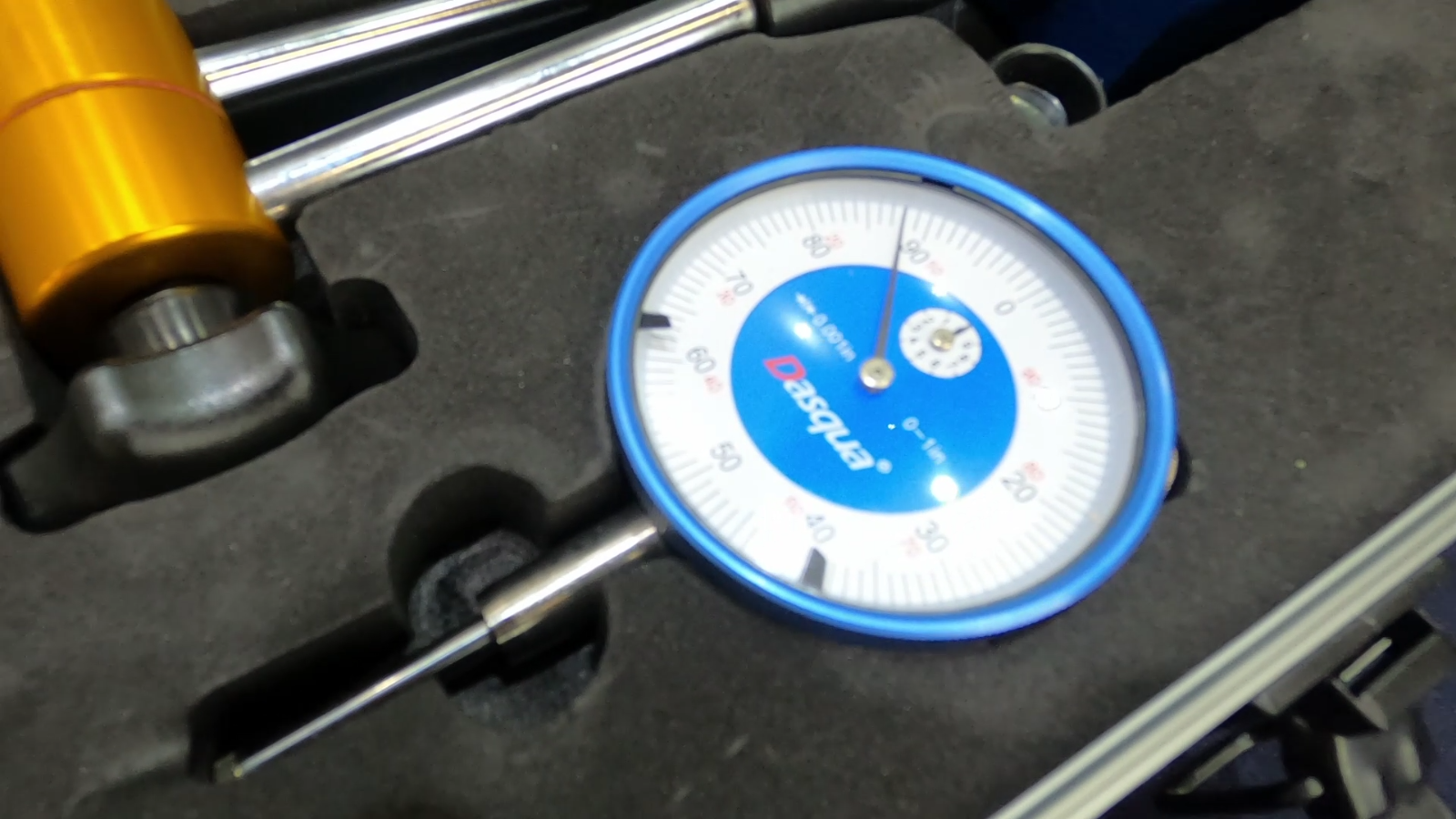 DIAL TEST INDICATOR DTI MAGNETIC BASE SET HEAVY DUTY 3D BASE 0-1" 7611 ...