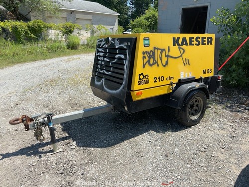 2016 Kaeser M58 210 CFM Towable Air Compressor Trailer Kubota -Parts/Repair | eBay