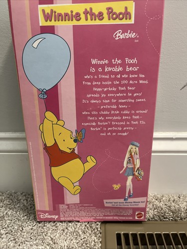 *Vintage* WINNIE THE POOH BARBIE Doll Toy 2004 Disney Mattel H6469 BNIB ...