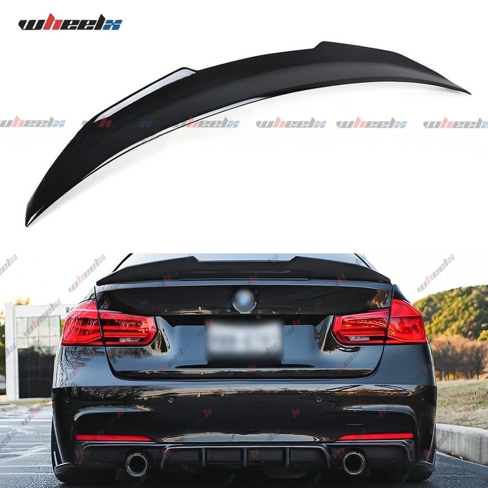 FOR BMW F30 F80 M3 320I 328I 330I GLOSSY BLACK PSM STYLE REAR TRUNK ...