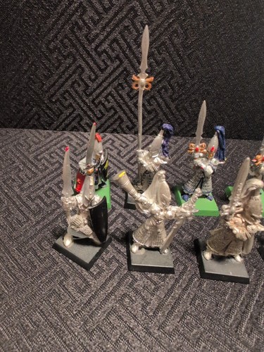 9 High Elf Swordmasters OOP METAL! Warhammer Fantasy The Old World ...