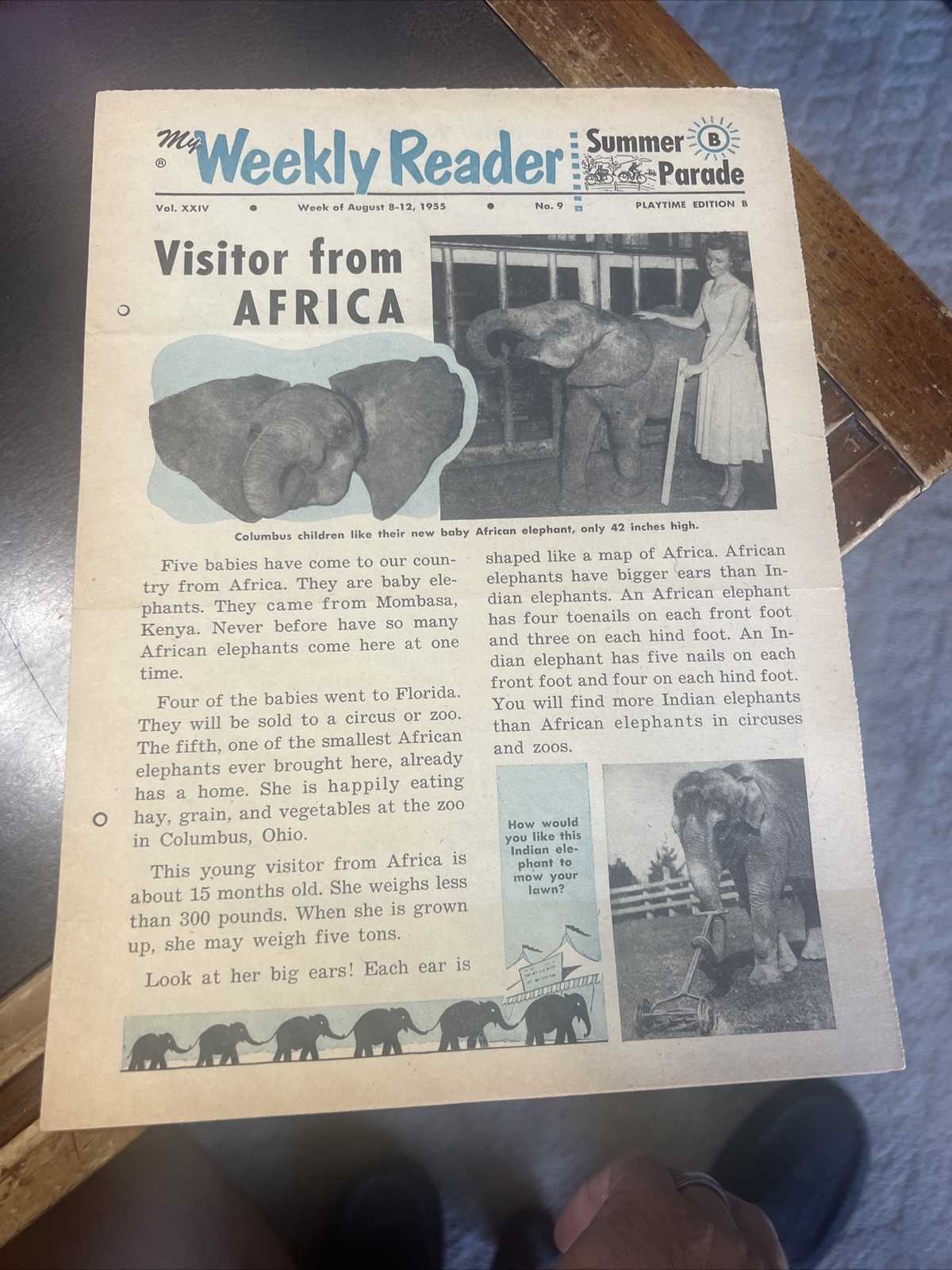 Vintage 1955 Children’s Weekly Reader School Issued Newspaper | eBay