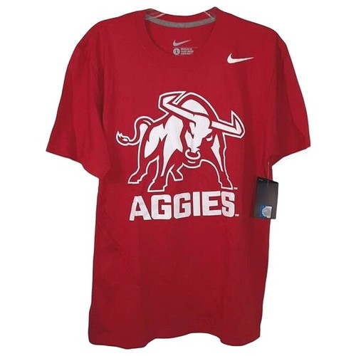 NWT Nike Utah State Aggies Bull Logo Mascot Vtg T-Shirt Red Large | eBay