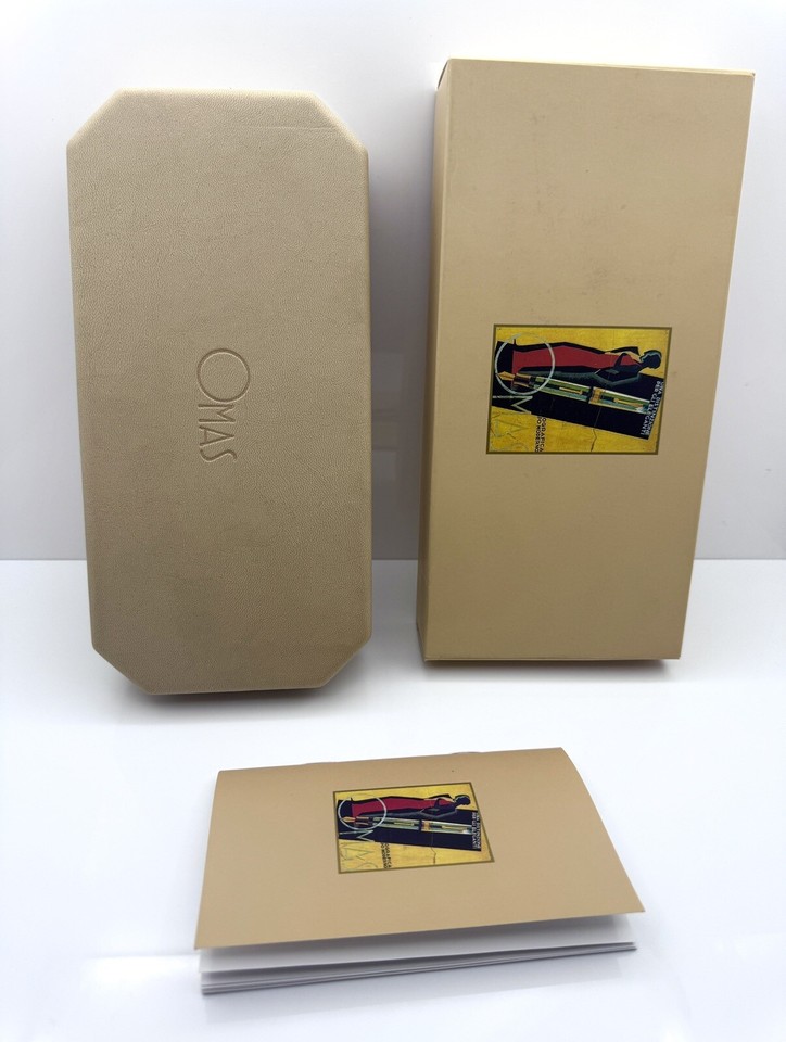 Omas Arco Paragon Celluloid Fountain Pen Box and Documentation Only - No Pen | eBay