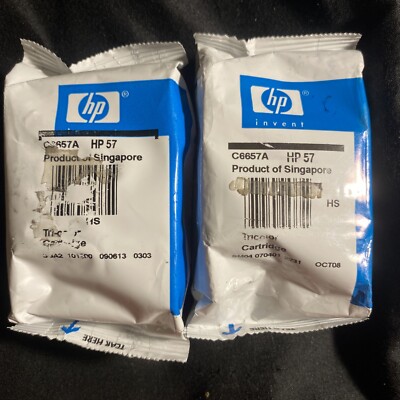 Hp 57 (C6657A) Tri-Color Ink Cartridge Lot Of 2 725184712340| eBay