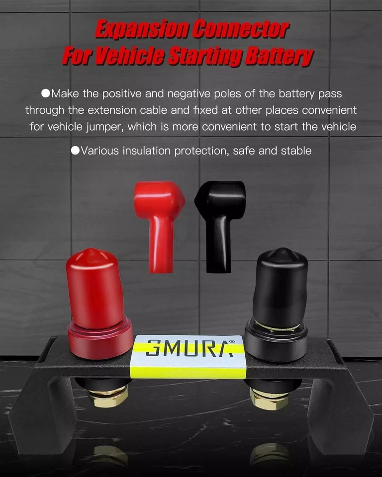 Battery Jump Post Kit, Waterproof Remote Battery Jumper Terminals W ...