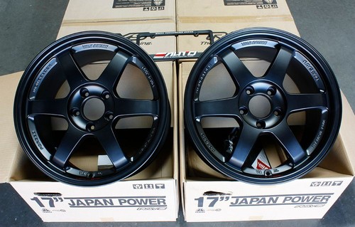 Rays Volk TE37SL *Matte Black Wheel Rim 17" 17x9.5 +56 5x114 for Honda ...