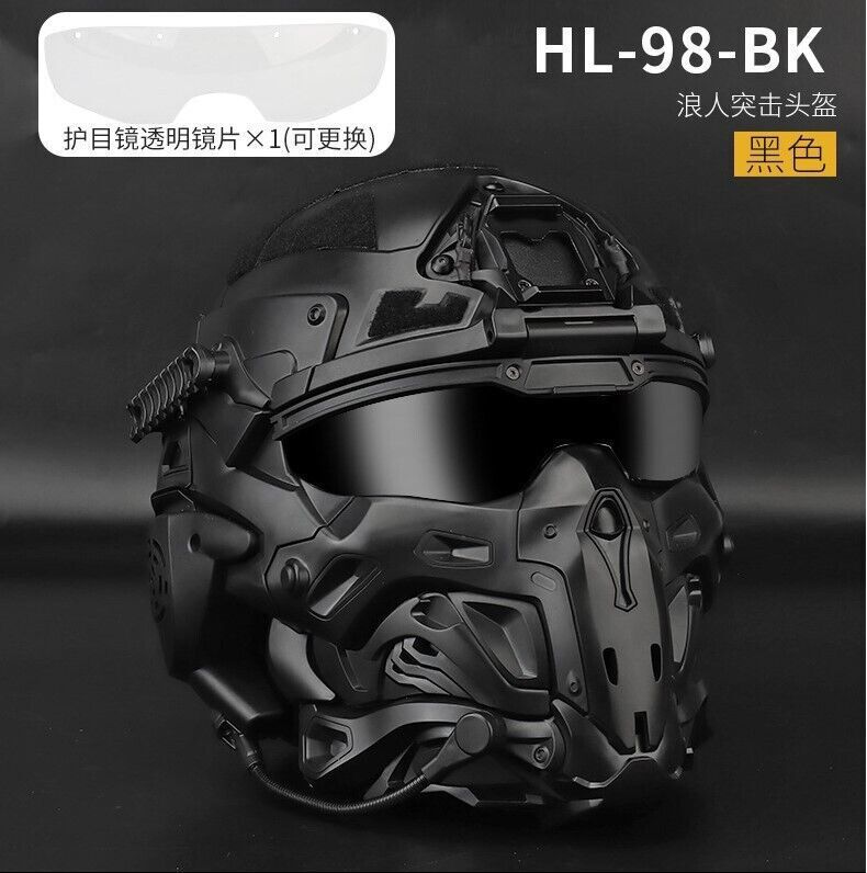 HOT Tactical Helmet Built-in Headset Anti-fog Fan Headset Modular ...
