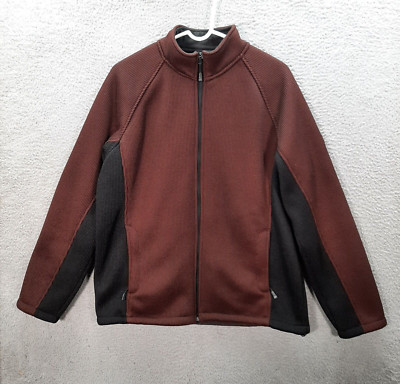 ZeroXposur ZXBLK Jacket Adult Large Maroon Black Cable Knit Outdoors ...